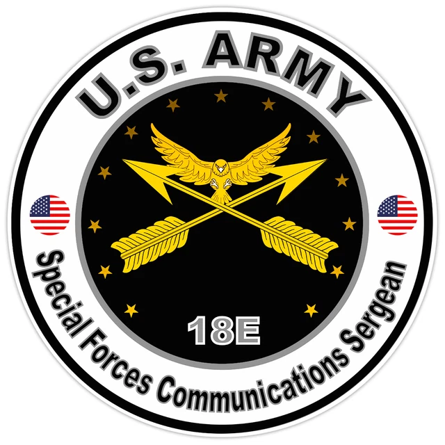 DOPASTICKER Us Army Special Forces Communications Sergeant Sticker ...