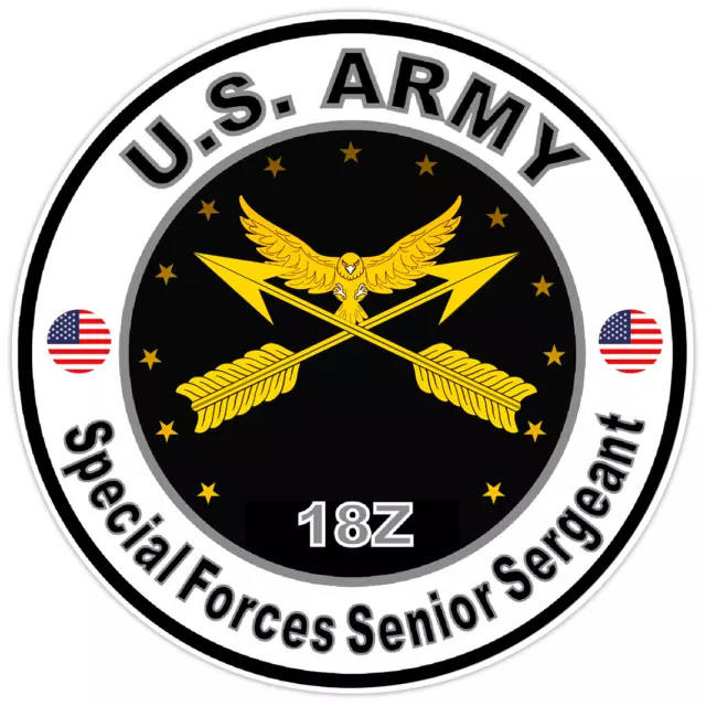 DOPASTICKER Us Army Special Forces Senior Sergeant Sticker Military ...