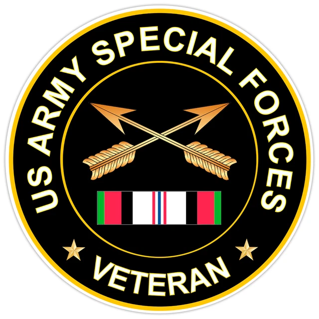 DOPASTICKER Us Army Special Forces Veteran Sticker Military Soldier ...