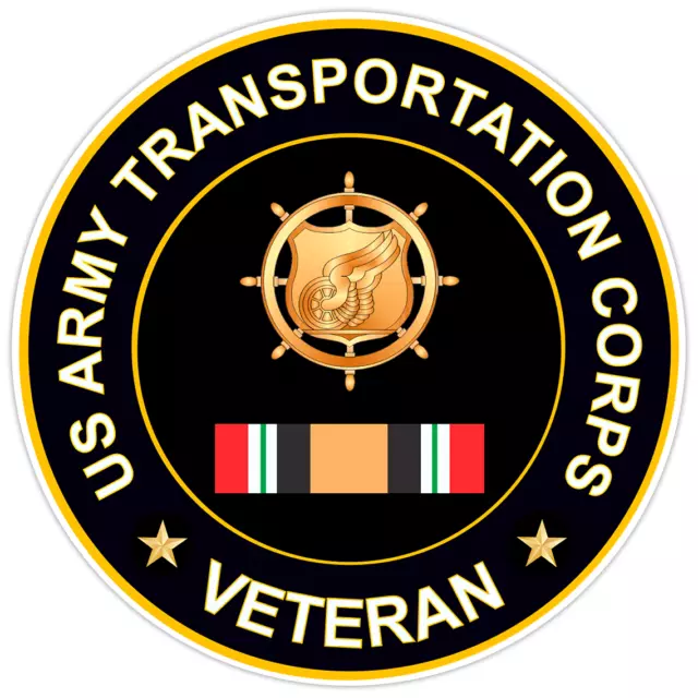 DOPASTICKER Us Army Transportation Corps Veteran Sticker Military Decal ...
