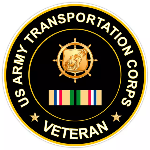 DOPASTICKER Us Army Transportation Corps Veteran Sticker Military Decal ...