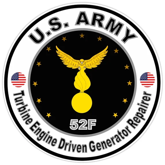 DOPASTICKER Us Army Turbine Engine Driven Generator Repairer Sticker ...