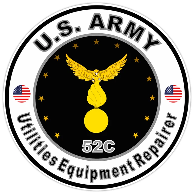 DOPASTICKER Us Army Utilities Equipment Repairer Sticker Military Decal ...