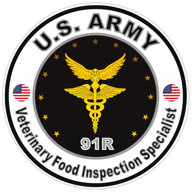 DOPASTICKER Us Army Veterinary Food Inspection Specialist Sticker ...