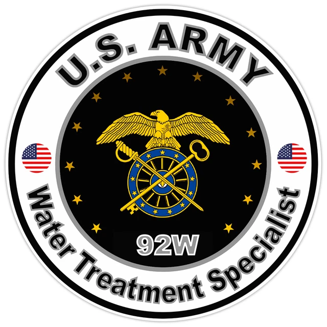 DOPASTICKER Us Army Water Treatment Specialist Sticker Military Soldier ...
