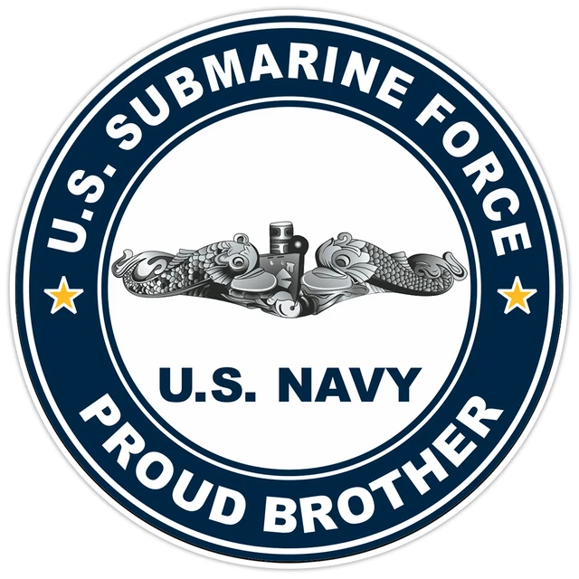 DOPASTICKER Us Submarine Force Proud Brother Silver Dolphin Sticker ...