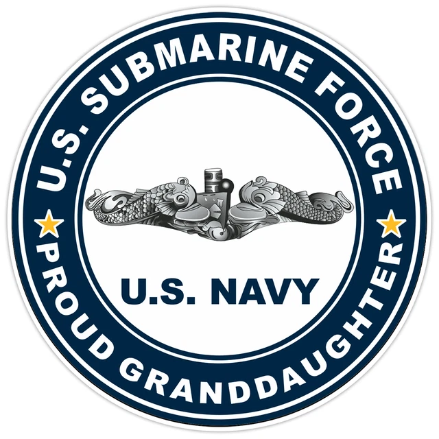 DOPASTICKER Us Submarine Force Proud Granddaughter Silver Dolphin ...