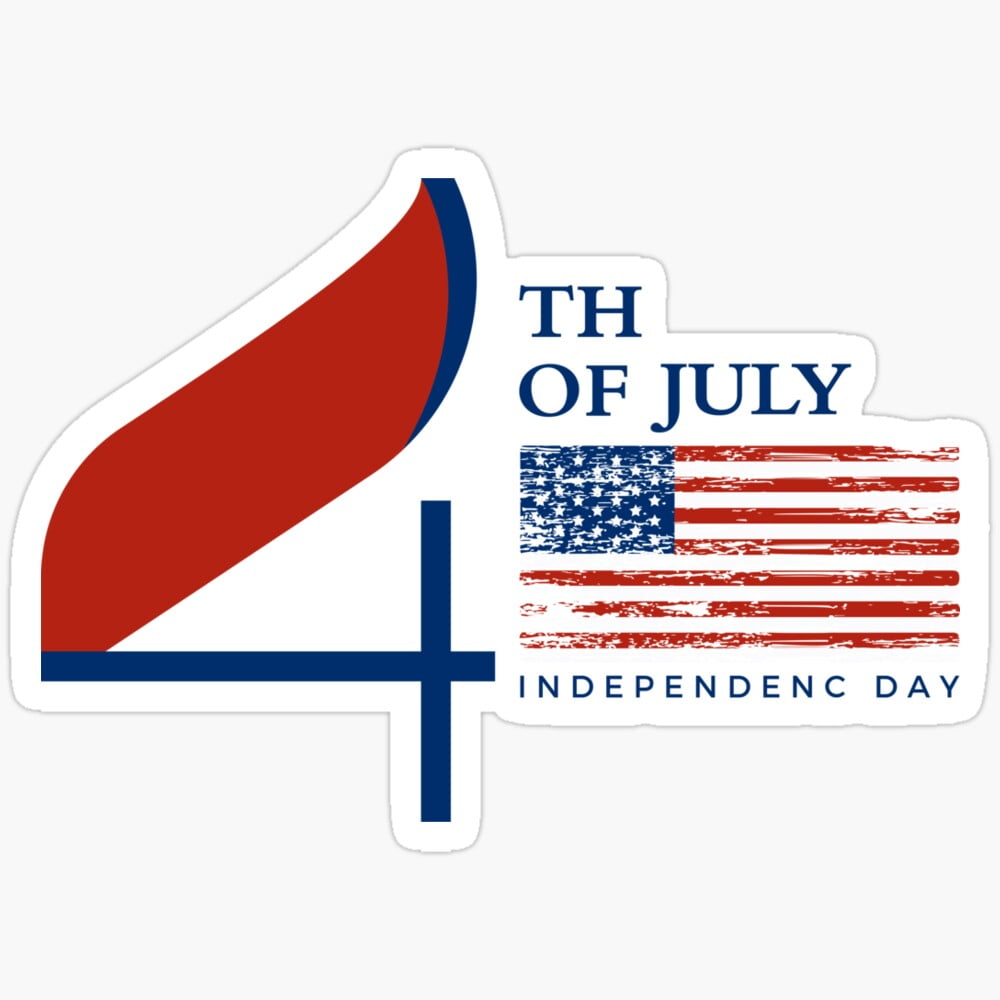 DOPASTICKER Usa Flag, Independence Day, Fourth Of July Sticker Phone ...