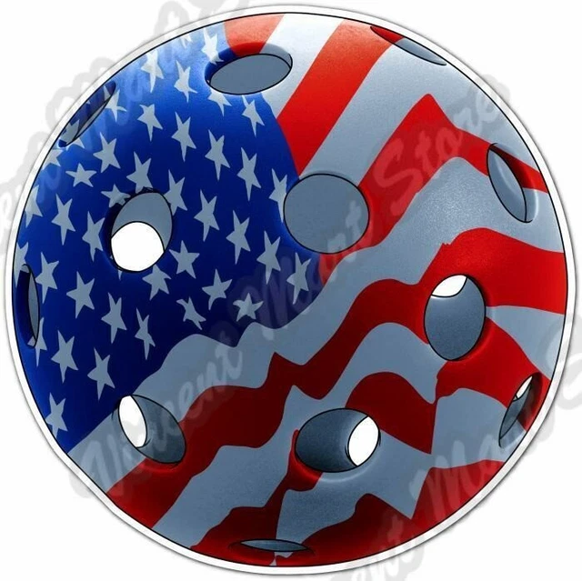 DOPASTICKER Usa Flag Pickleball Pickle Ball Sport Car Sticker Decal ...