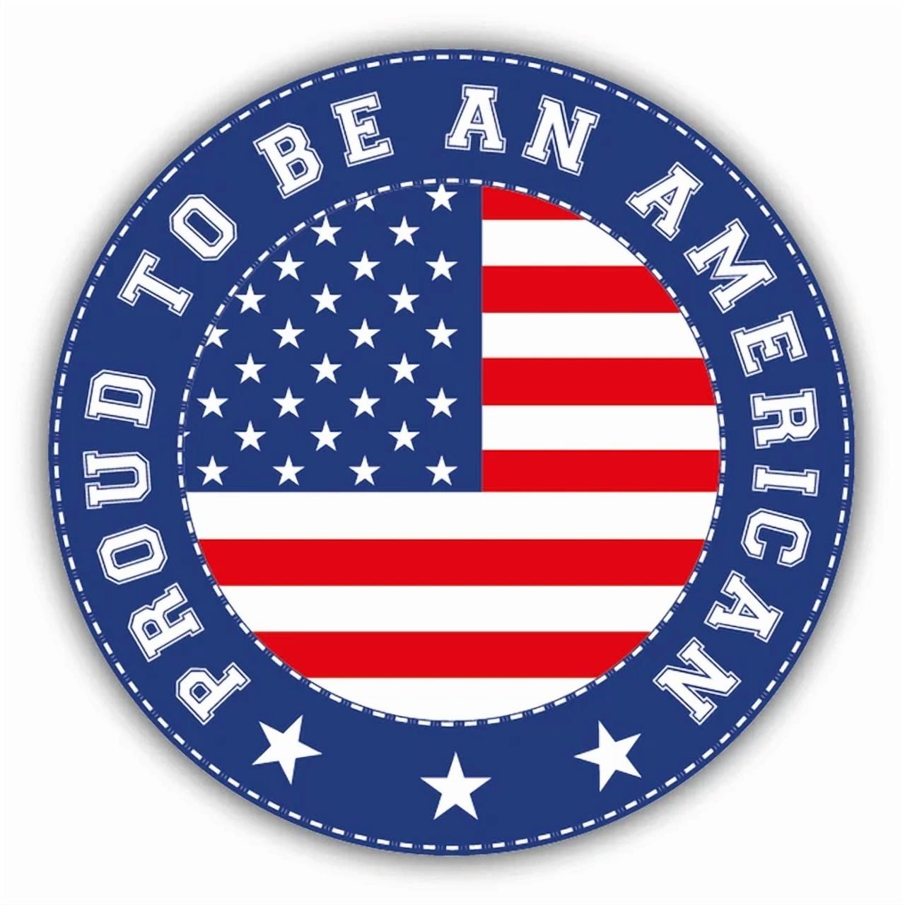 DOPASTICKER Usa Flag Proud To Be An American Sticker Decal Phone Decal ...