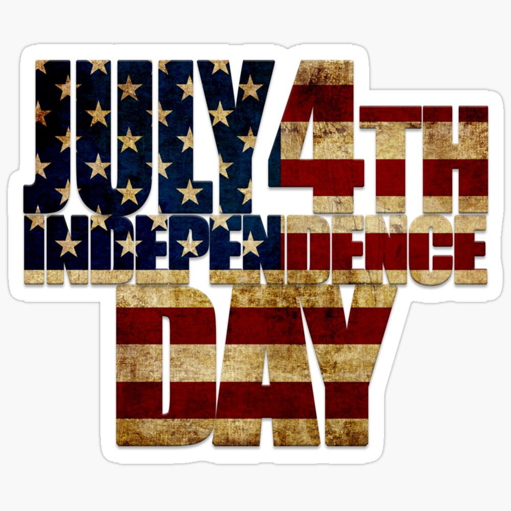 DOPASTICKER Usa July 4Th Independence Day Sticker Fourth Of July ...