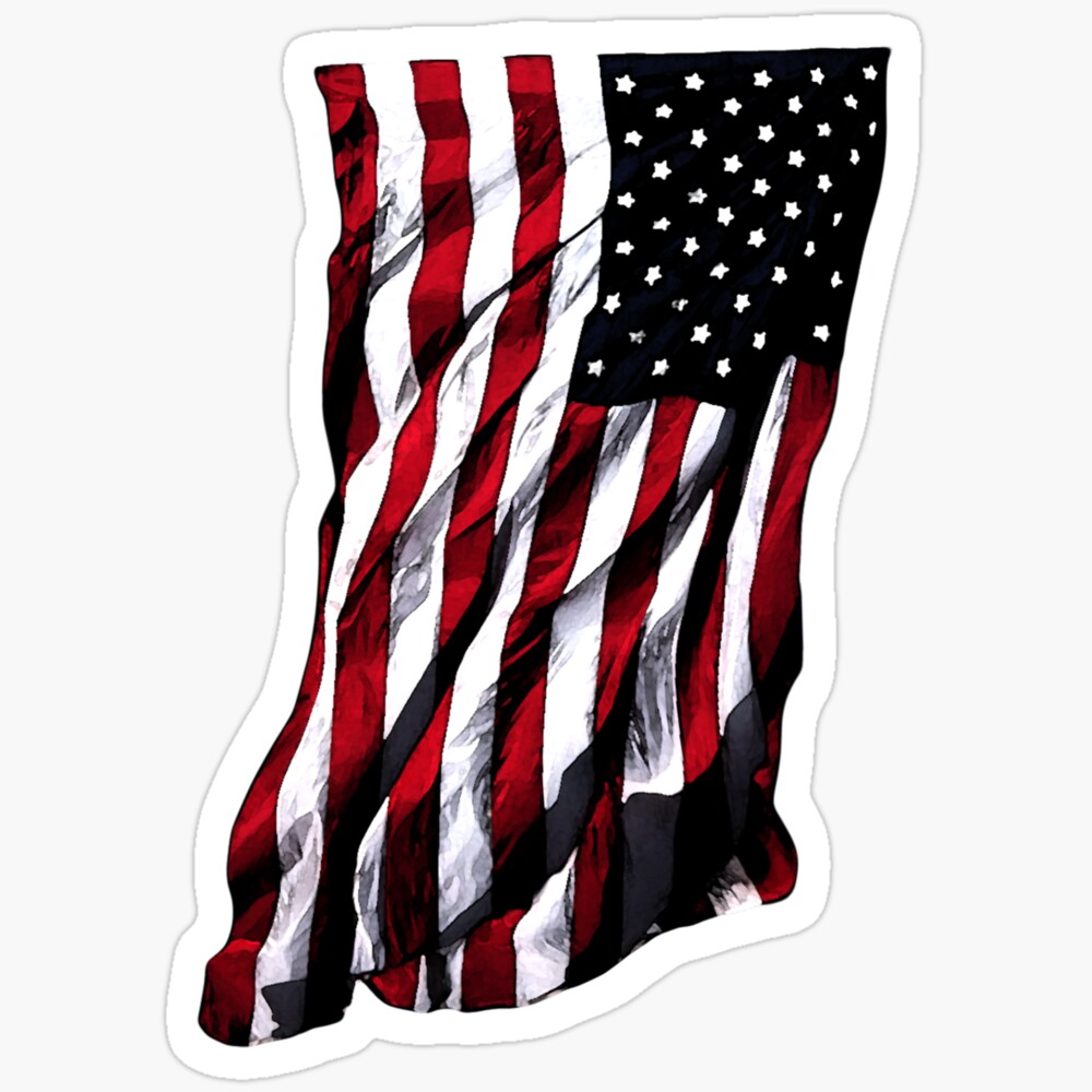 DOPASTICKER Usa Stars And Stripes Sticker Fourth Of July Sticker ...