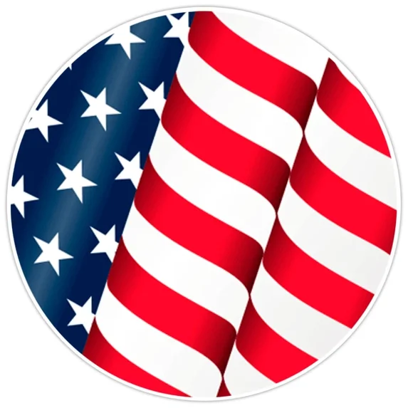 DOPASTICKER Usa Waving Flag Sticker Military Decal Phone Decal Water ...