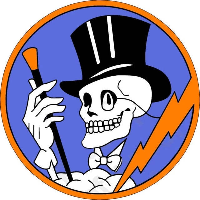 DOPASTICKER Usaf 95Th Fighter Squadron Sticker Skull Sticker Laptop ...