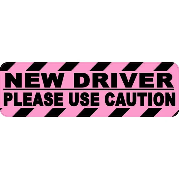 DOPASTICKER Use Caution Driver Sticker Phone Sticker, Latop Sticker ...