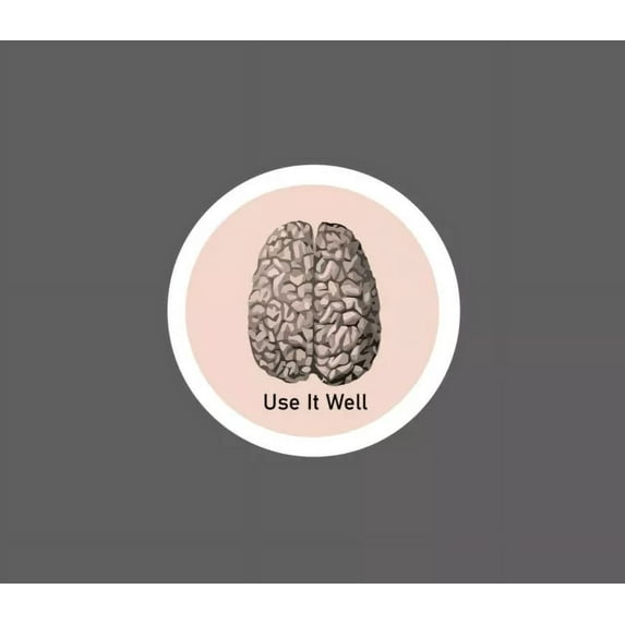 DOPASTICKER Use It Well Brain Mind Waterproof Decorative Laptop, Phone ...