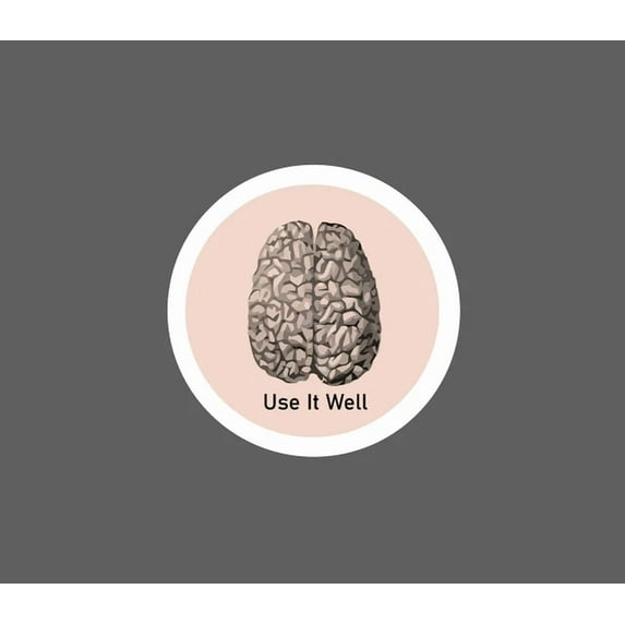 DOPASTICKER Use It Well Sticker Brain Mind Smart Business School ...