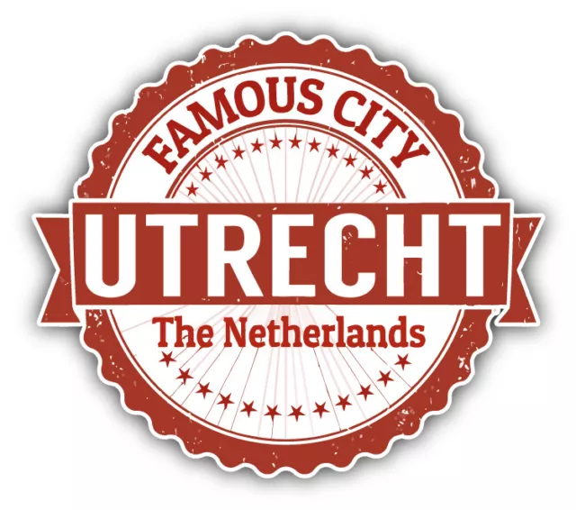 DOPASTICKER Utrecht City Netherlands Grunge Travel Stamp Sticker Decal ...