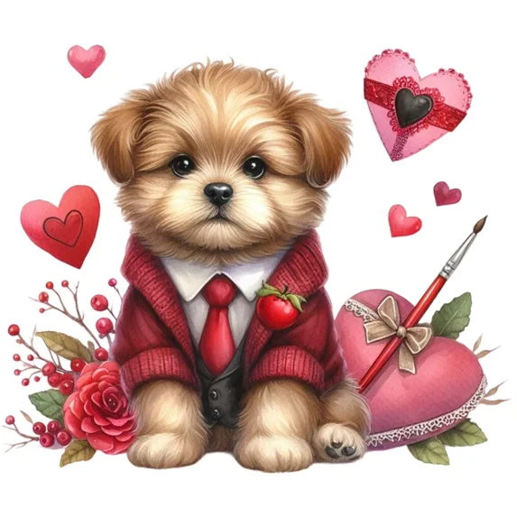 DOPASTICKER V-Day Dogs Car Sticker Dogs Sticker Phone Sticker, Latop ...