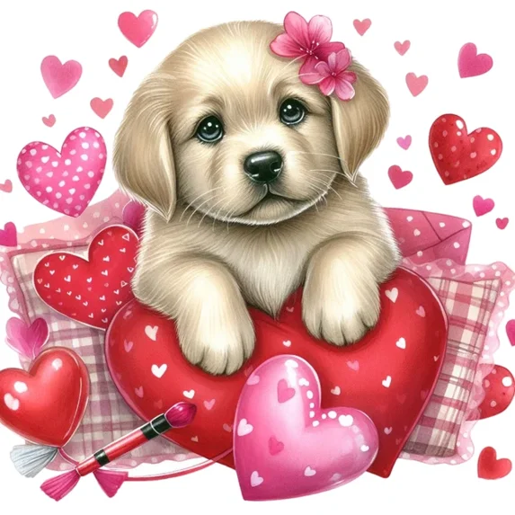 DOPASTICKER V-Day Dogs Car Sticker Dogs Sticker Phone Sticker, Latop ...