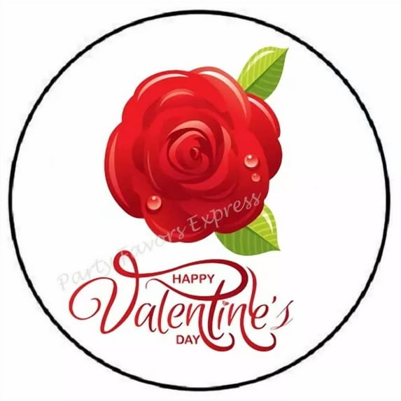 DOPASTICKER Valentines Day Rose Stickers Favors Gift You - Decorate ...