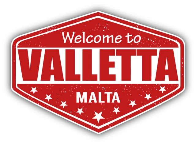 DOPASTICKER Valletta City Malta Grunge Travel Stamp Sticker Decal Phone ...