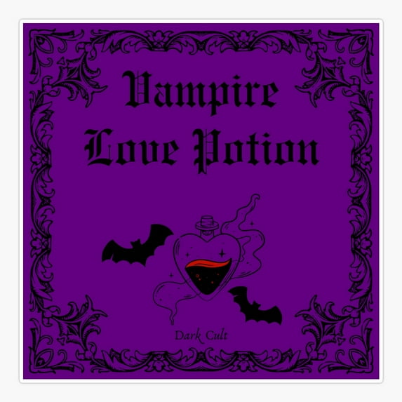 DOPASTICKER Vampire Love Potion Sticker, Phone Sticker Water Bottle ...