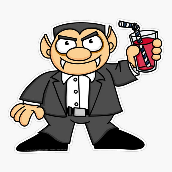 DOPASTICKER Vampire Sticker, Phone Sticker Water Bottle Sticker Car ...