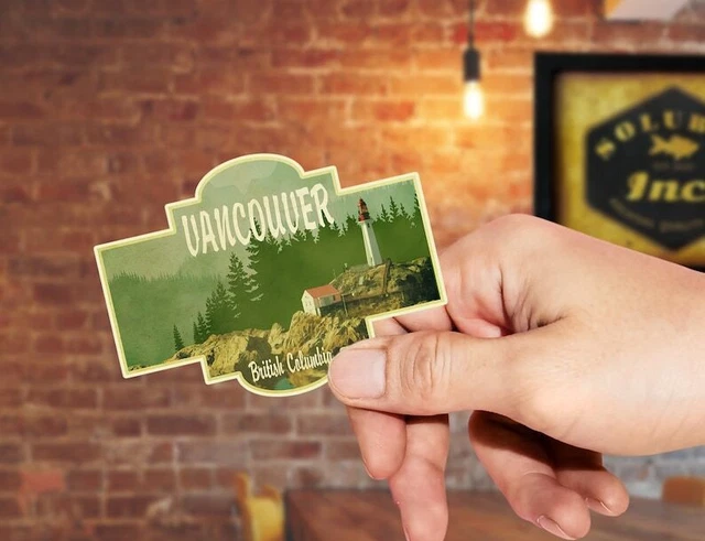 DOPASTICKER Vancouver Travel Sticker, Vintage Style Decal For Suitcase ...