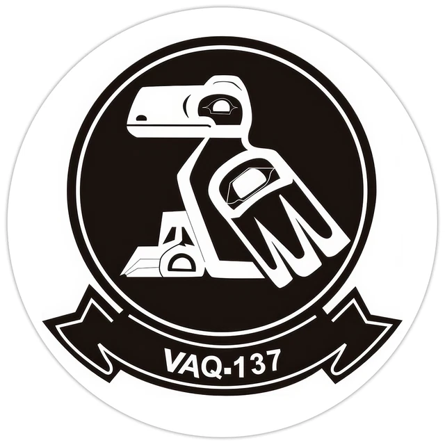 DOPASTICKER Vaq-137 Electronic Attack Warfare Squadron Sticker Military ...