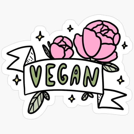 DOPASTICKER Vegan Sticker Waterproof Sticker For Water Bottles, Laptops ...