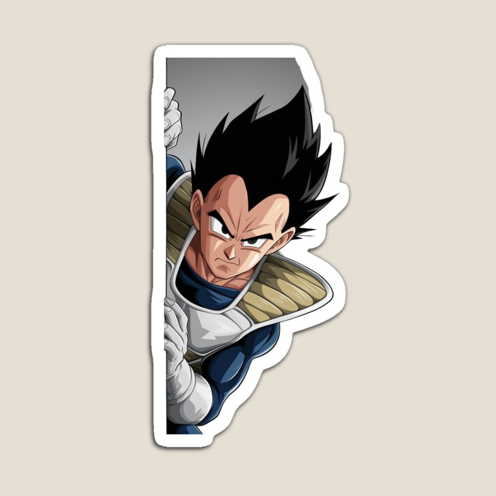 DOPASTICKER Vegeta Peeker Peeker Decorative Laptop, Phone Stickers ...