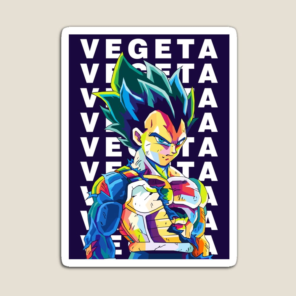 DOPASTICKER Vegeta Wpap Pop Art Decorative Laptop, Phone Stickers ...