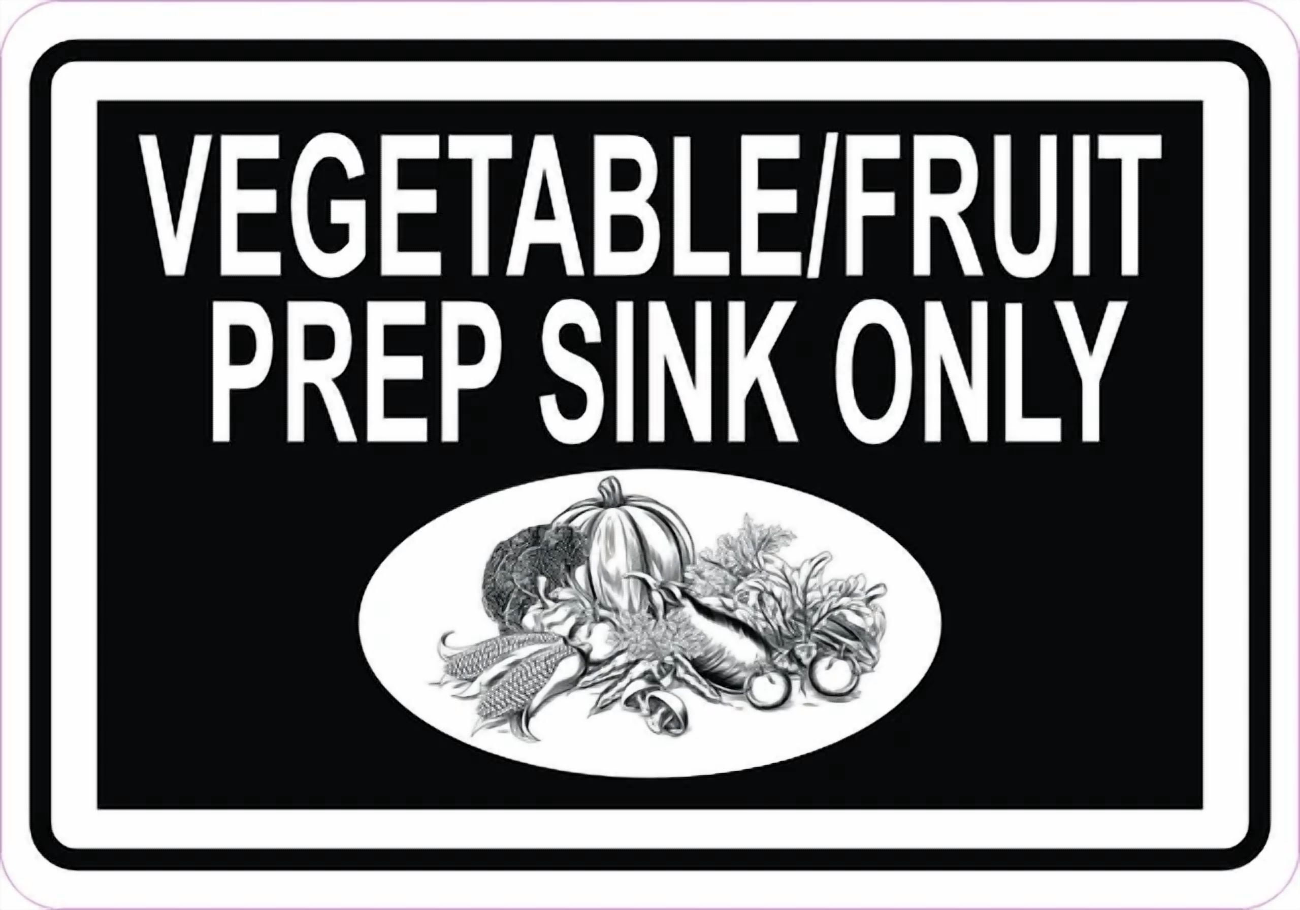 DOPASTICKER Vegetable Fruit Prep Sink Only Sticker Phone Sticker, Latop ...