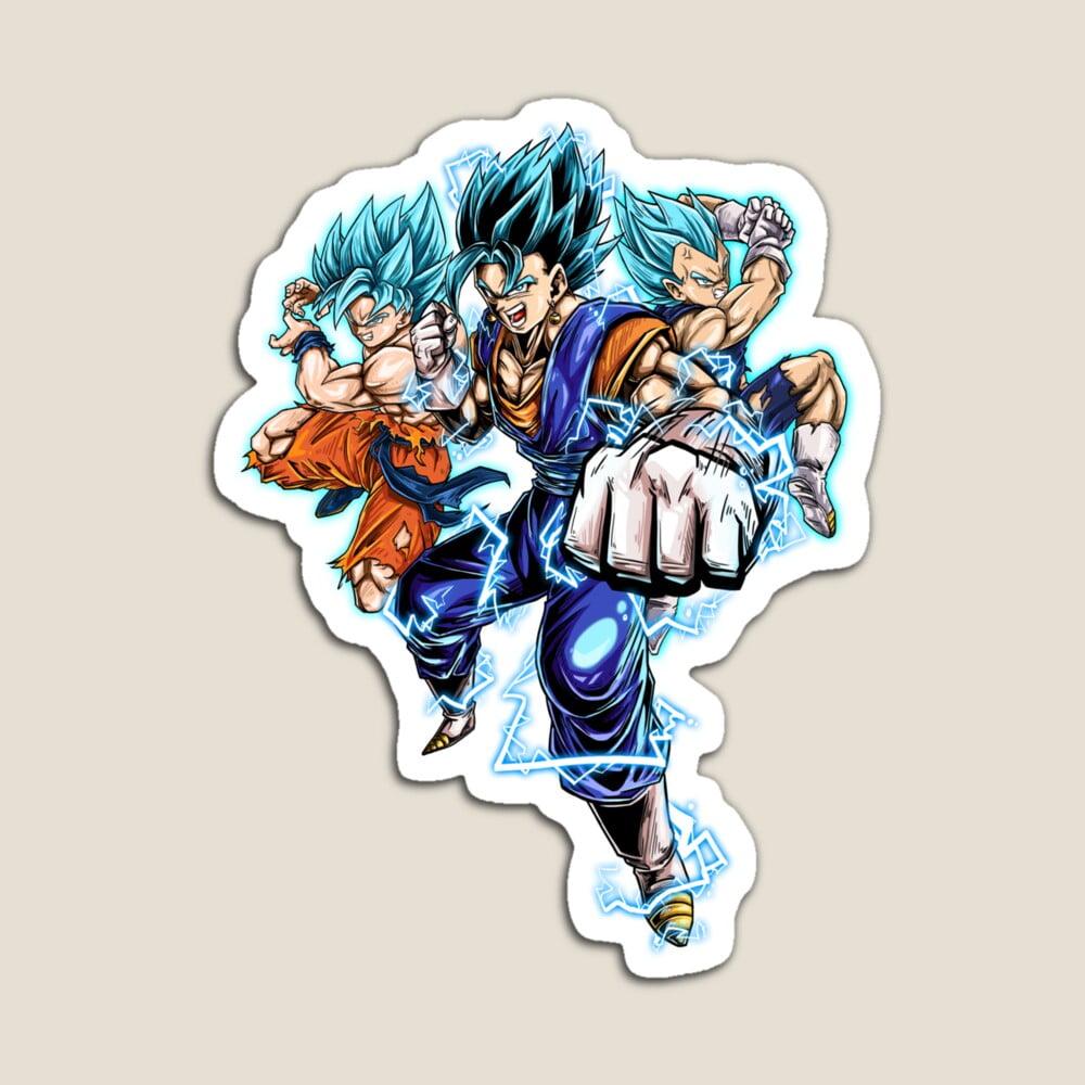 DOPASTICKER Vegito Ssb X G0Ku X Vegeta - Fusion Decorative Laptop ...