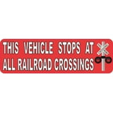 DOPASTICKER Vehicle Stops At Railroad Crossings Sticker Phone Sticker ...