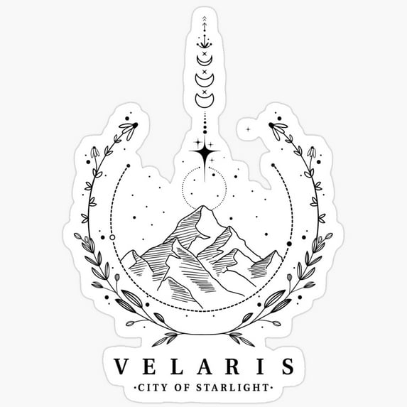DOPASTICKER Velaris City Of Starlight Sticker. Gift You Phone Sticker ...
