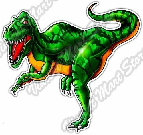 DOPASTICKER Velociraptor Dinosaur Reptile T-Rex Beast Car Sticker Decal ...