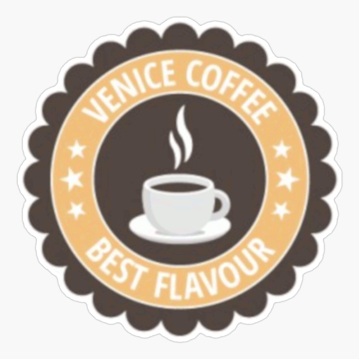 DOPASTICKER Venice Coffee Best Flavour Sticker, Phone Sticker Car ...