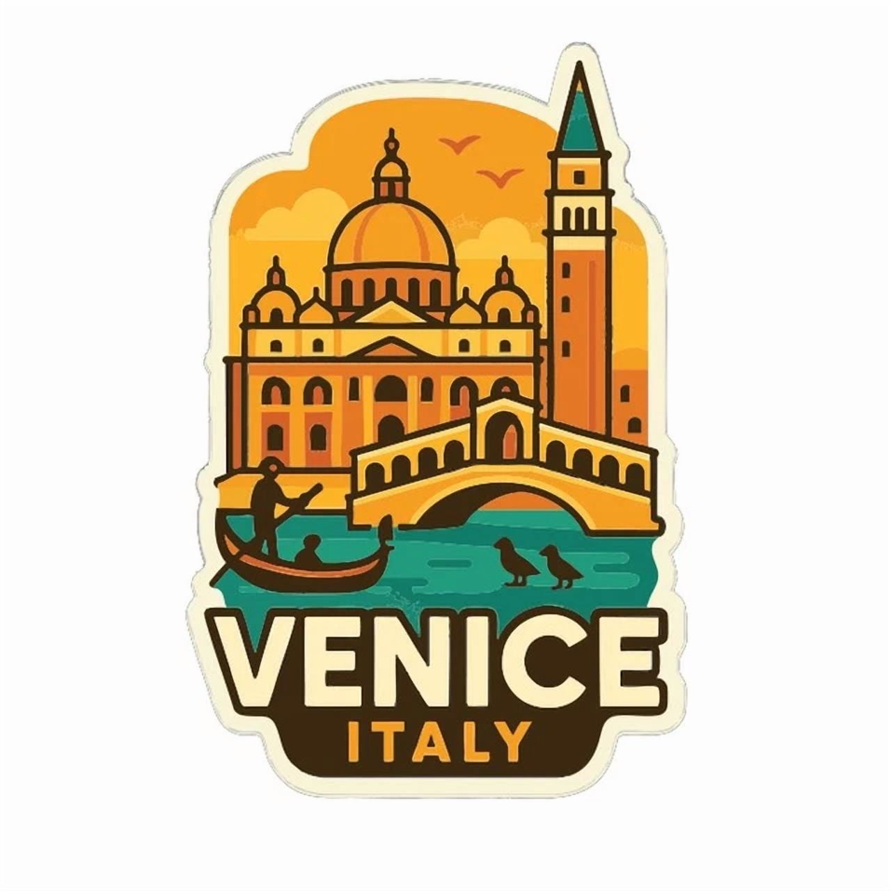 DOPASTICKER Venice Italy Sticker Decal City Skyline Landmark Design ...