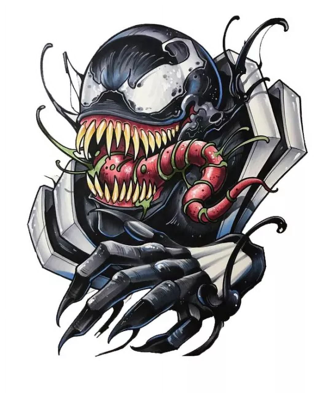 DOPASTICKER Venom Hungry Decorative Laptop, Phone Stickers, Waterproof ...