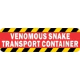 DOPASTICKER Venomous Snake Transport Container Sticker Phone Sticker ...