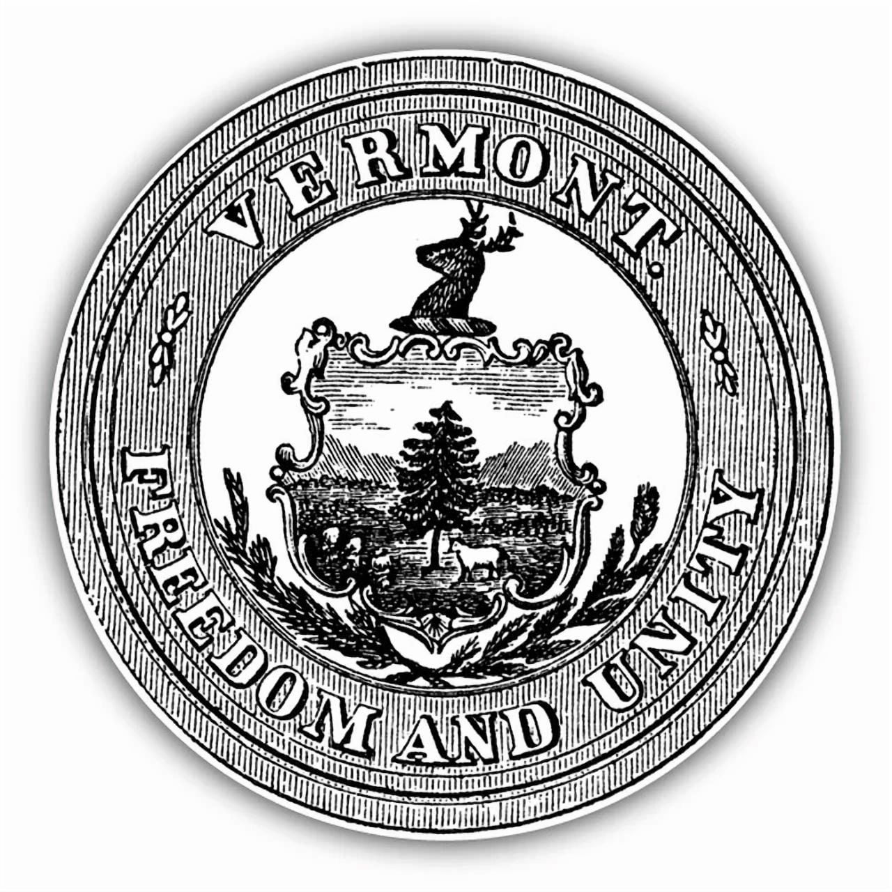 DOPASTICKER Vermont Usa State Retro Sticker Decal Phone Decal Water ...