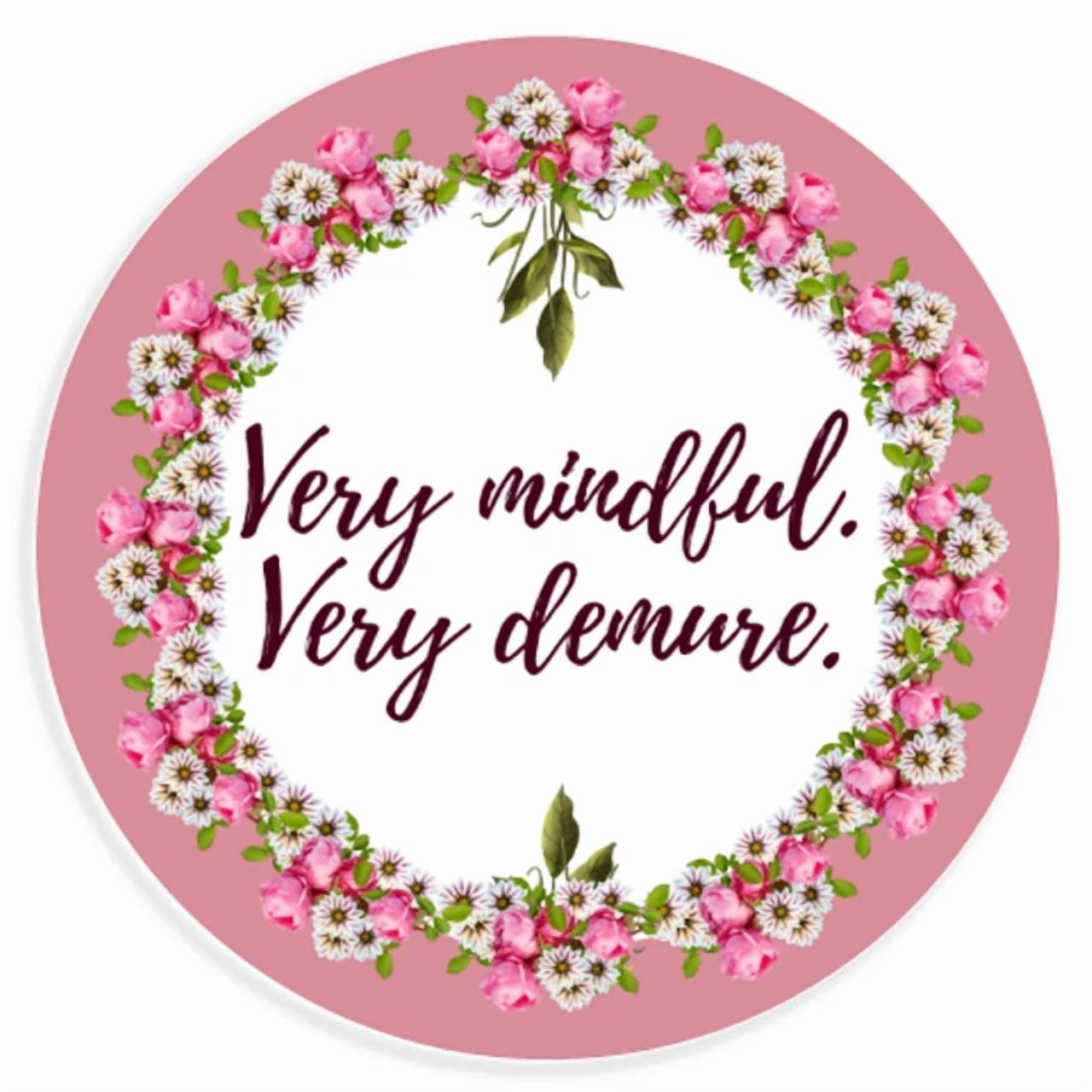 DOPASTICKER Very Mindful Very Demure Sticker, Elegant Cutesey Phone ...