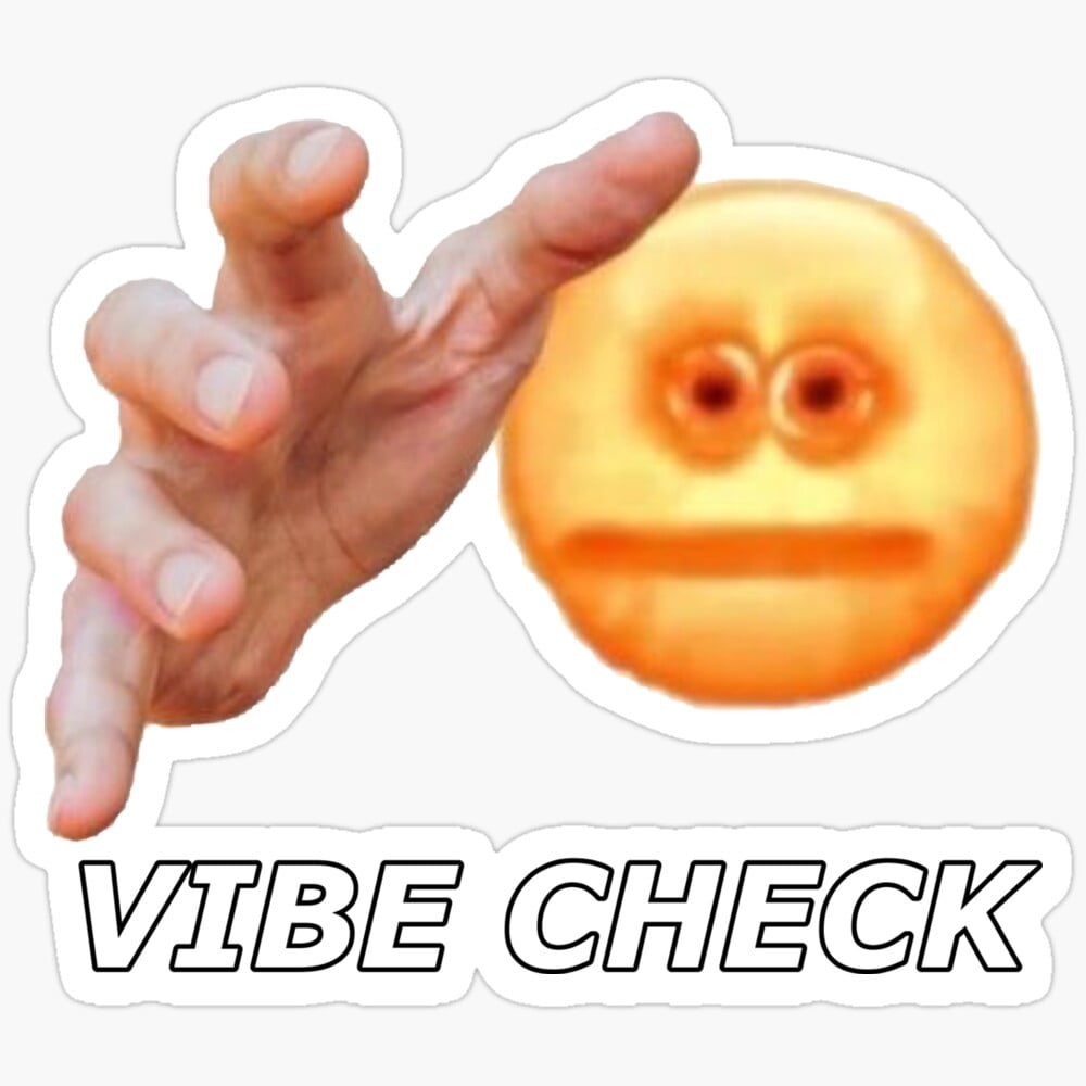DOPASTICKER Vibe Check Sans Bold Italic Sticker Phone Sticker, Latop ...