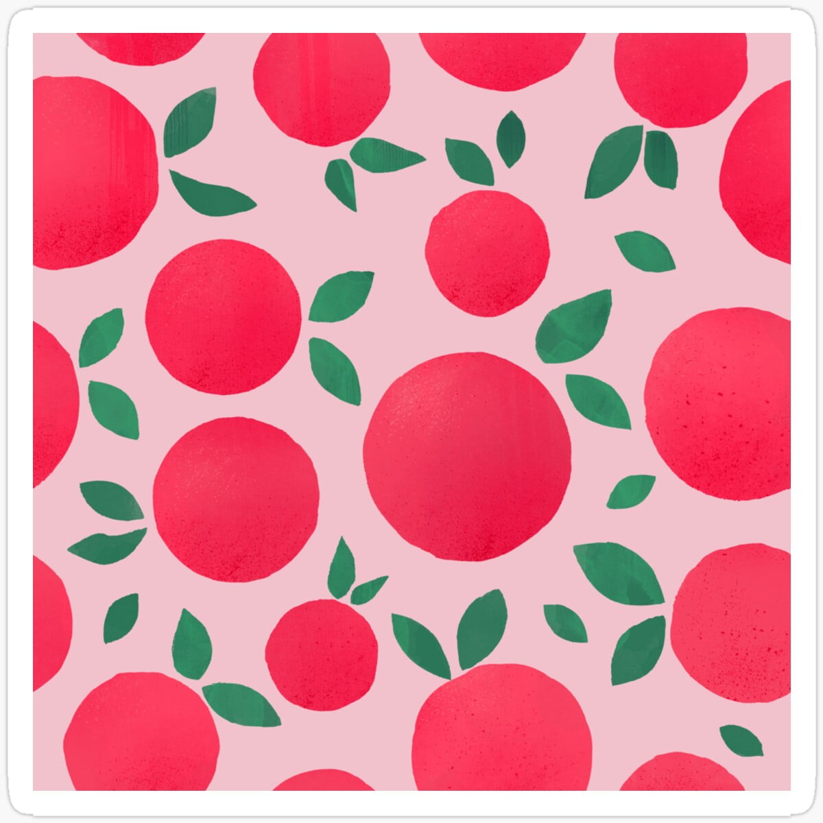 DOPASTICKER Vibrant Pink Peaches Sticker Birthday Gifts - Decorative ...