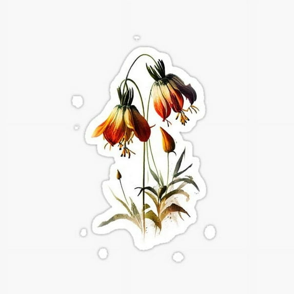 DOPASTICKER Vibrant Spring Blossoms Series: Exquisite Fritillarias ...