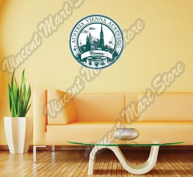 DOPASTICKER Vienna Austria Country Grunge Vintage Wall Sticker Room ...