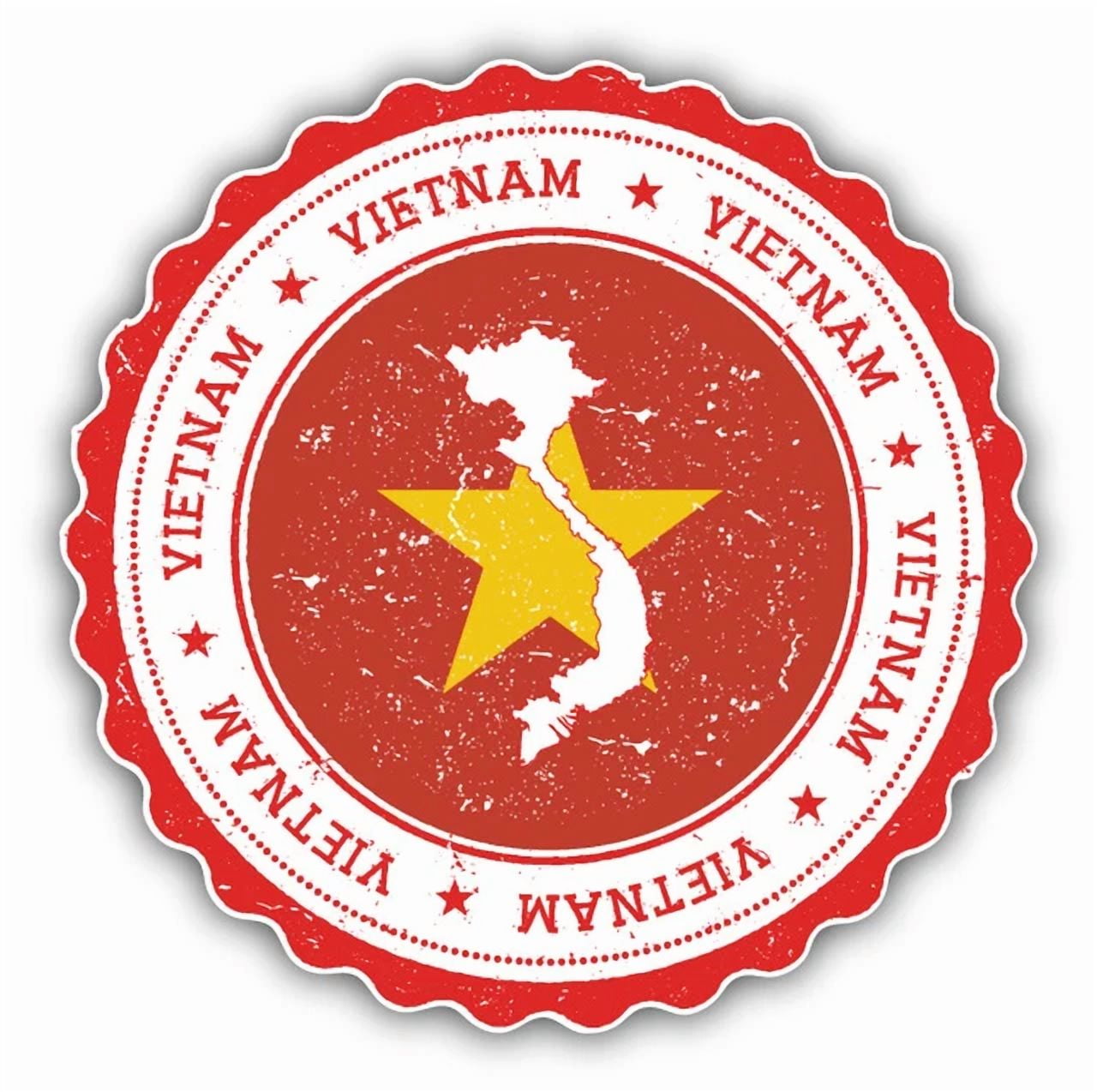 DOPASTICKER Vietnam Map Grunge World Flag Sticker Decal Phone Decal ...