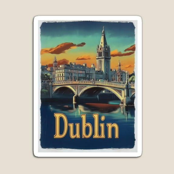 DOPASTICKER The View Captures The Stunning Skyline Of Dublin During ...